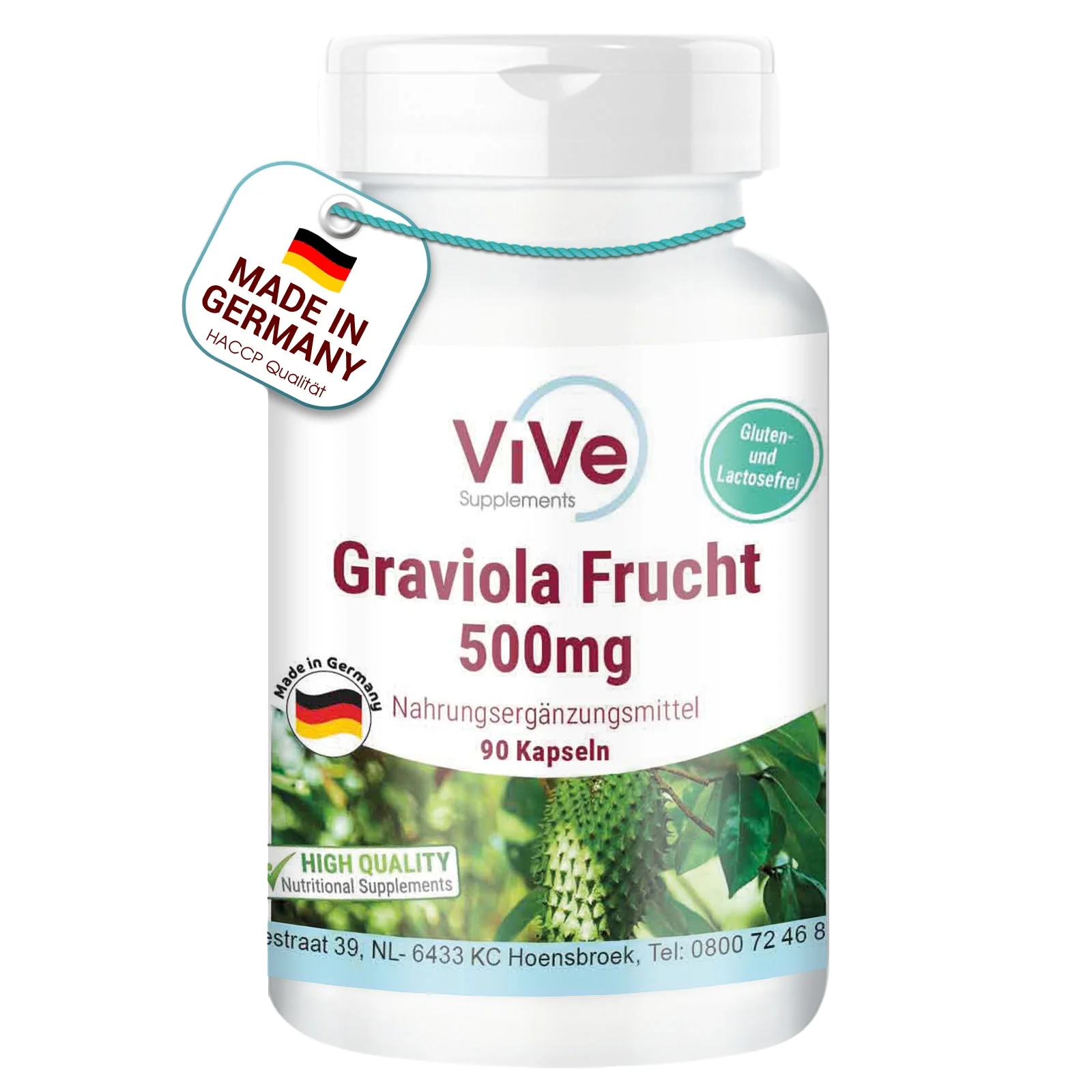 Graviola 500mg- 90 capsules >> ViVe Supplements